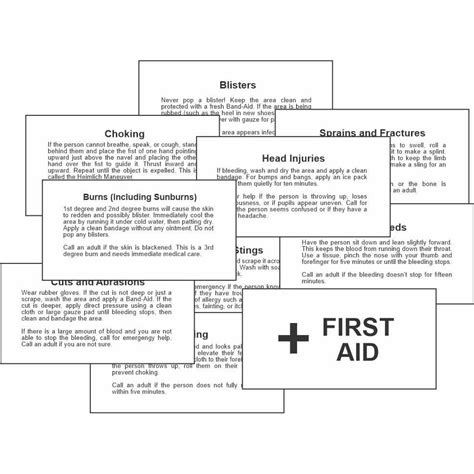 Printable First Aid Cards Makingfriends Worksheets Library