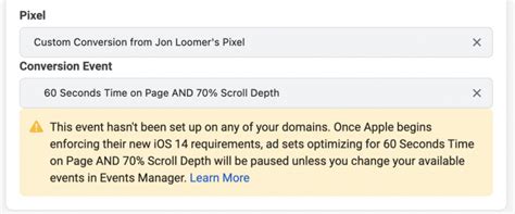 ERROR This Event Hasn T Been Set Up On Any Of Your Domains Jon Loomer Digital