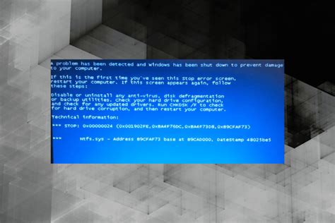 0x00000024 How To Fix This Blue Screen Error