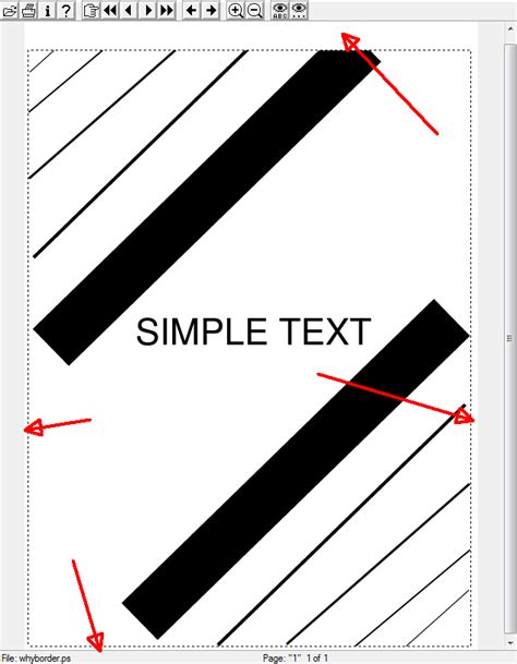 Ghostscript Ps2ps Crops Document Adding Some Margins Borders Stack