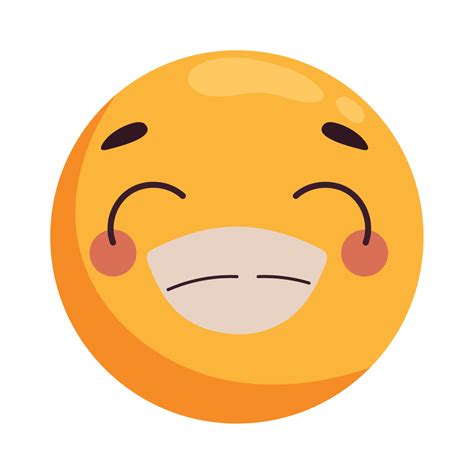 Rosto De Emoji Sorridente 10825812 Vetor No Vecteezy