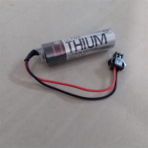 Jual Battery Baterai Batere Batre Lithium Toshiba Plc Er V V Aa Socket Soket Jst Cable Plug