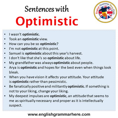 Sentences With Optimistic Optimistic In A Sentence In English Sentences For Optimistic