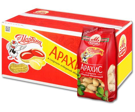 Арахис От Мартина отборный в скорлупе обжаренный без соли 200 г 14 шт купить на Ozon по