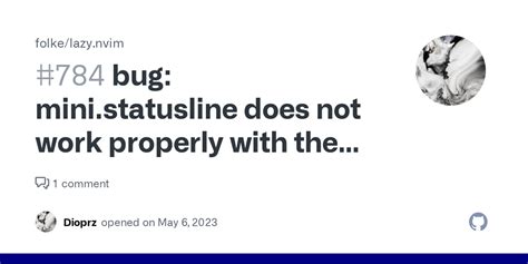 bug mini statusline does not work properly with the config true option