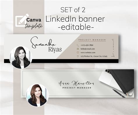 Linkedin Banner Canva Linkedin Branding Linkedin Banner Templates Editable Linkedin Background
