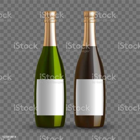 벡터 어두운 병 템플릿을 설정합니다 포장 디자인에 대 한 빈 레이블입니다 0명에 대한 스톡 벡터 아트 및 기타 이미지 0명 가득 찬 고풍스런 Istock