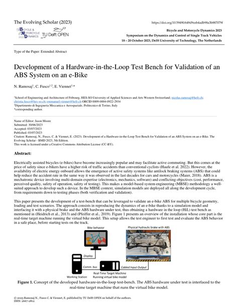 Pdf Development Of A Hardware In The Loop Test Bench For Validation