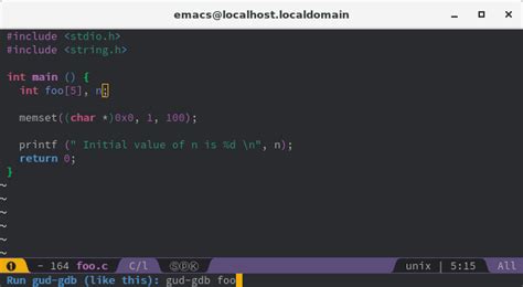 Gdb Gud Debugger Says Undefined Command Interpreter Exec Emacs