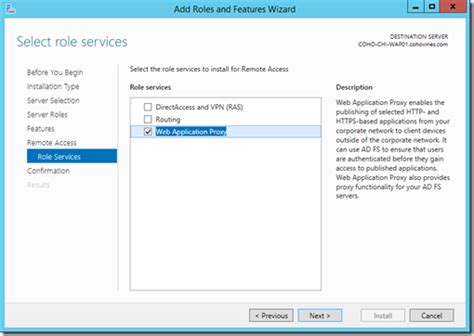 Installing The Web Application Proxy To Publish AD FS