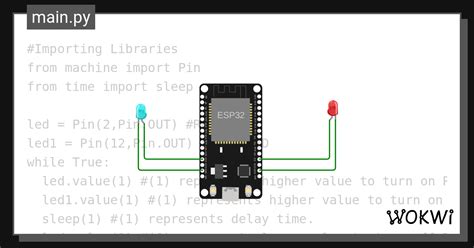 Lab 1 Led Blinking External Copy Wokwi Esp32 Stm32 Arduino