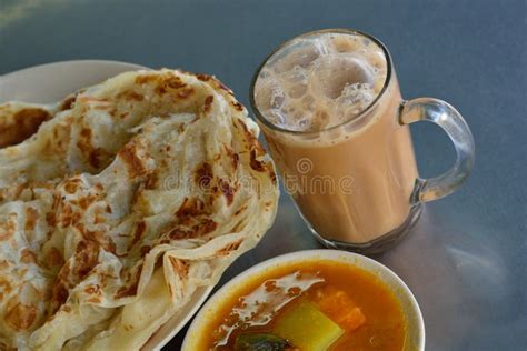 Roti Canai And Teh Tarik Stock Image Image Of Countries 154048733