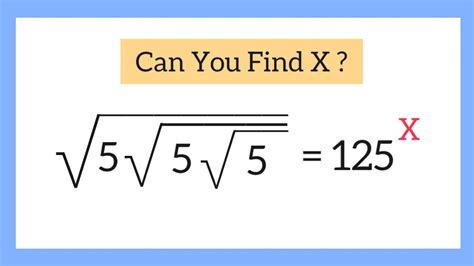 nice maths olympiad square root simplification find x youtube