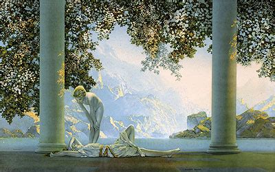 Daybreak Maxfield Parrish Painting Reproduction Topofart
