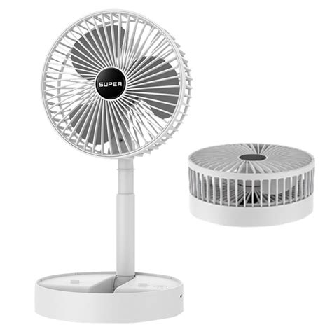 พัดลมไฟฟ้า พัดลมพับแบบพกพา Usb พัดลมตั้งโต๊ะแบบยืดสไลด์พร้อมฐานตั้งโทรศัพท์มือถือ แรงลมได้ 3