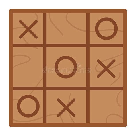 Wooden Toy Tick Tack Toe Stock Vector Illustration Of Isolated 295541102