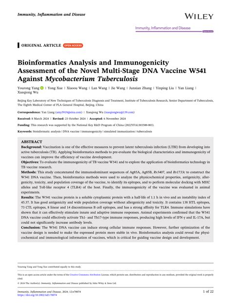 Pdf Bioinformatics Analysis And Immunogenicity Assessment Of The Novel Multi‐stage Dna Vaccine
