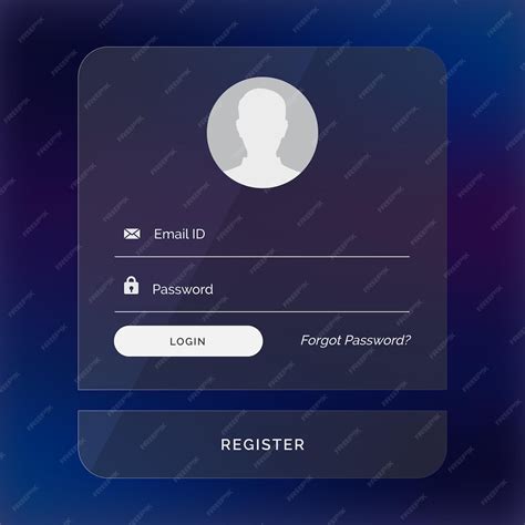 Premium Vector Web Login Vector Template