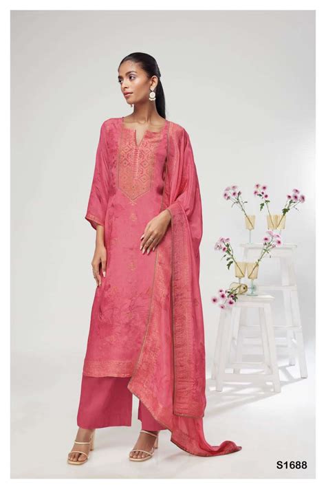 Ganga Chaheti 1688 Partywear Silk Branded Traditional Dress Collection