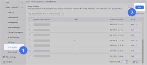 Use The Email Blocklist Function