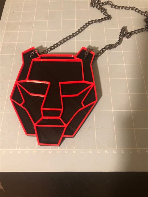 Black Tiger Sex Machine Large Perler BTSM Rave Perler Festival Pendant Chain Unleash Festival