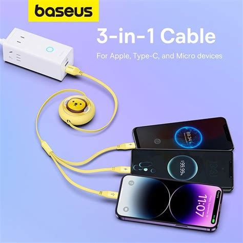 C P S C Nhanh A N Ng Baseus Leo Retractable Charging Cable In Usb