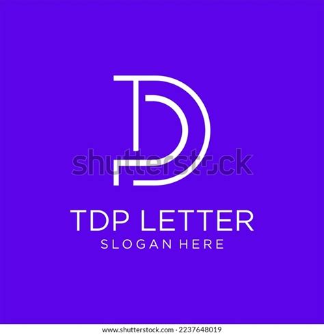 Tdp Letter Monogram Logo Design Vector Stock Vector Royalty Free Shutterstock