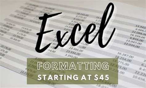 Provide Excel Formatting Data Entry Data Merge Cleanup By Ginabella7 Fiverr
