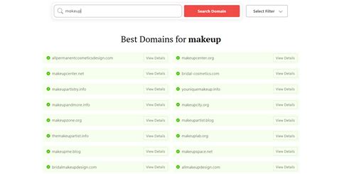 Makeup And Beauty Business Name Generator And Ideas Domainwheel