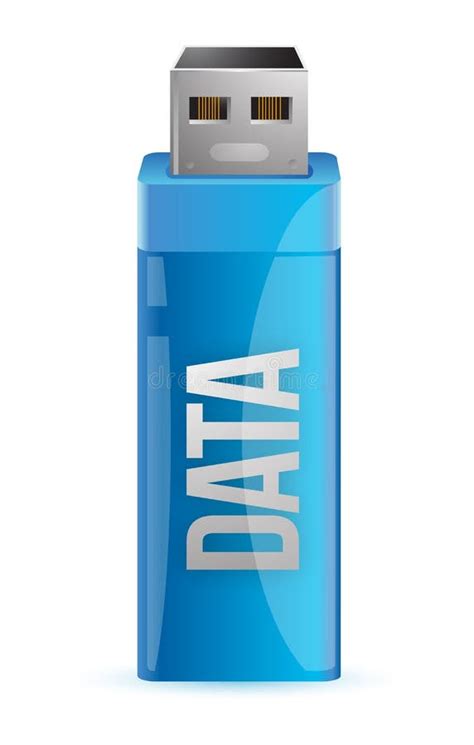 One Usb Key That Contains Data Stock Illustration Illustration Of Portable Encryption 28537746