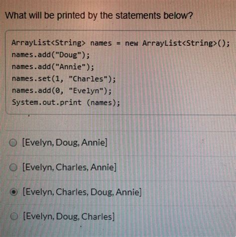 Solved What Will Be Printed By The Statements Below U