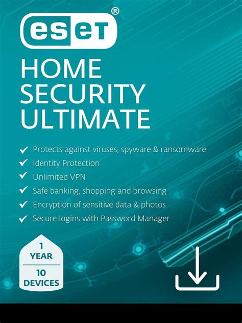 Eset Home Security Ultimate Id Protect Unlimited Vpn 10 Devices 1 Year