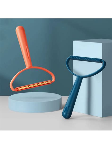 1pc Orange Double Sided Pp Alloy Lint Remover Garment Shaver Clothing Pilling Machine Woolen