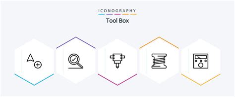 Tools 25 Line Icon Pack Including Coil Voltmeter 18584634 Vector Art At Vecteezy