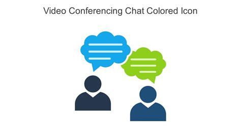 Video Conferencing Chat Colored Icon In Powerpoint Pptx Png And Editable Eps Format Ppt Example