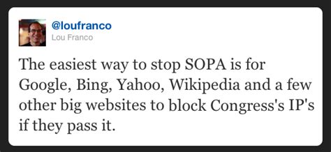 Sopa Solution Block Congress Lou Franco Code Apps And Writings