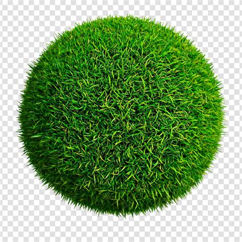 Lush Green Grass Sphere Nature Ecology Planet Earth Ai Generated Psd