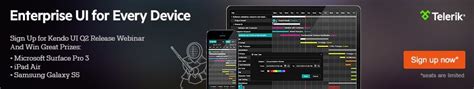 Telerik Kendo Ui Q2 Release Webinar Is Fast Approaching Don