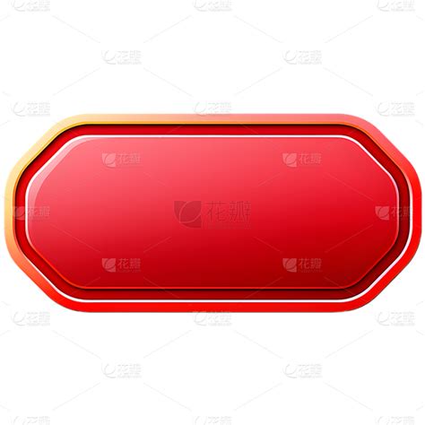 矢量红色按钮免抠元素