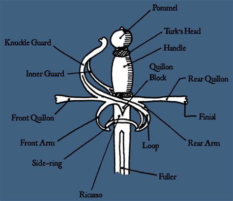 The Individual Components Of Complex Hilts The Fencing Hindquarters
