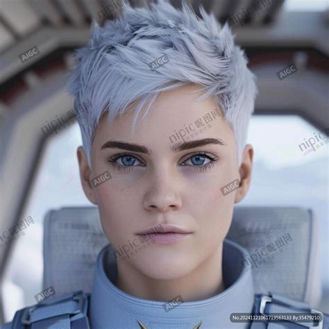 ai创作图未来派宇宙飞船家 未来智能人物形象设计 3d化身 创战纪 机器人女孩 cgi角色 科幻游戏 cgi渲染 阿丽亚娜航天 美女航天员
