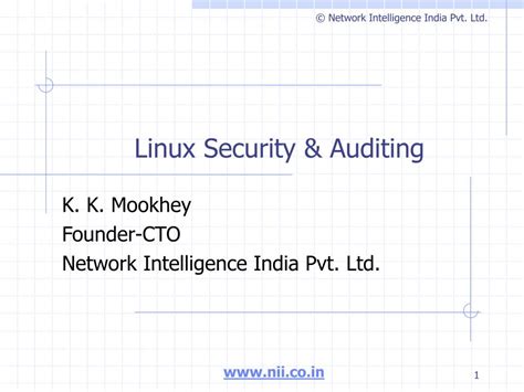 Ppt Linux Security And Auditing Powerpoint Presentation Free Download Id 21247