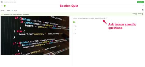 Difference Between Section Quiz And Mocktest