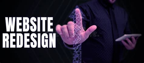 Text Caption Presenting Website Redesign Conceptual Photo Modernize