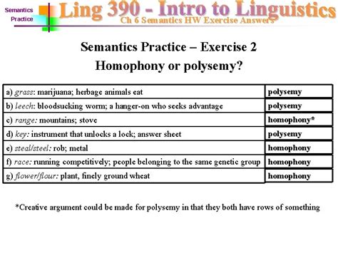semantics ch 6 semantics hw exercise answers practice