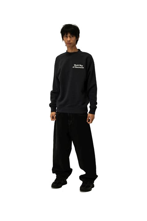 World Map Of Discoveries Crewneck One Block Down