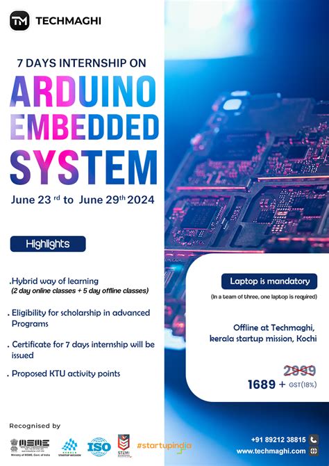 7 Day Internship On Arduino Embedded System Techmaghi