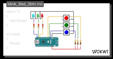 Blink3ledo Copy Wokwi Esp32 Stm32 Arduino Simulator