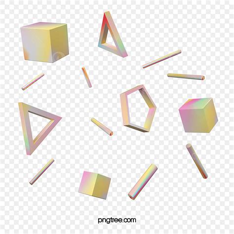 점변 입체 기하학 일러스트 육변체 기하체 원주체 Png 일러스트 및 Psd 이미지 무료 다운로드 Pngtree