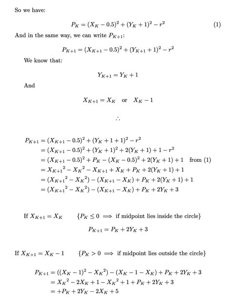 How To Draw Circle Algorithm